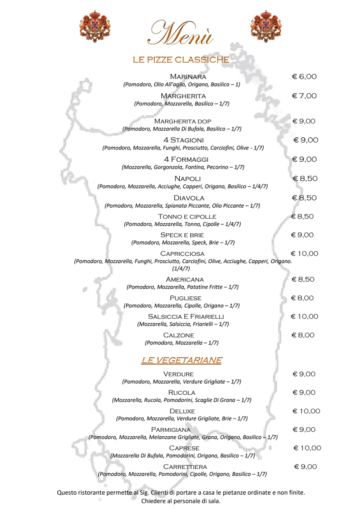 Speisekarte 2024 – Antica Sardegna in Candiolo – TheFork