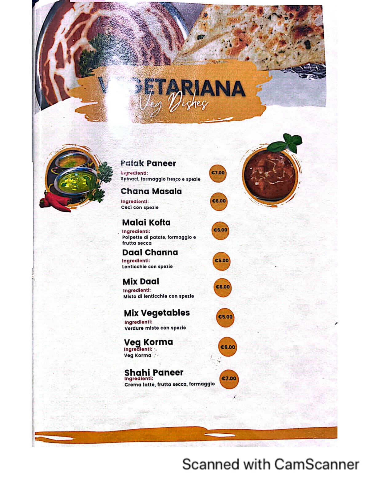 Menù completo e carta 2024 - Kashmir Grill House a Albate | TheFork