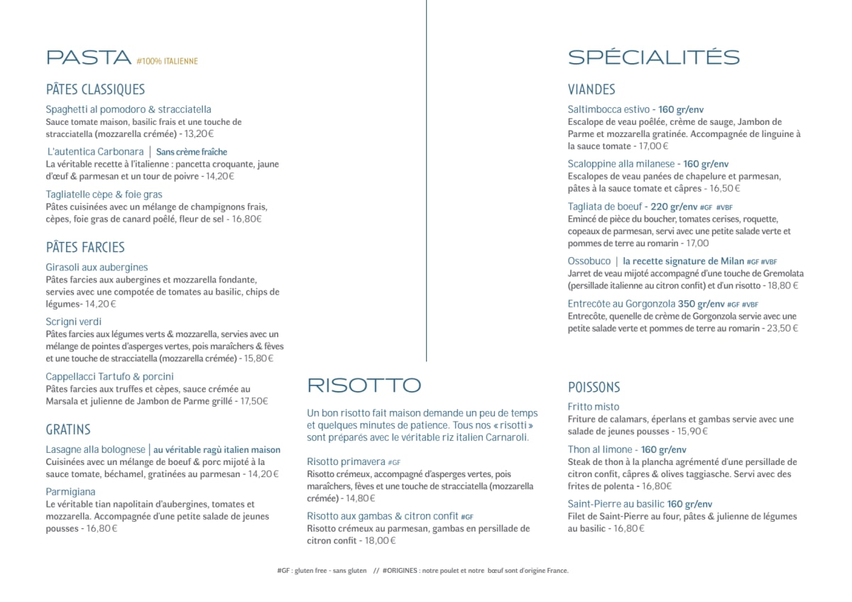 Carte et Menus 2023 - Il Ristorante Pacé Rennes à Pacé | TheFork