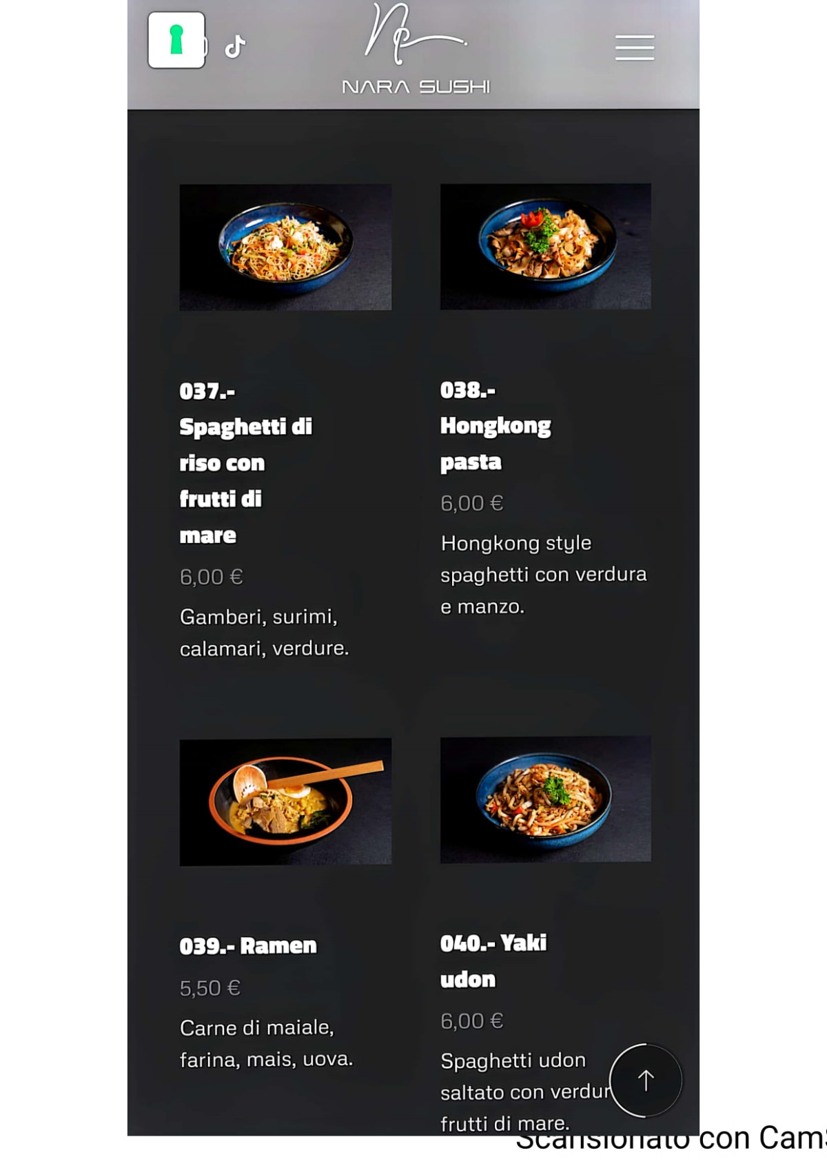 Carte et Menus 2024 - Nara Sushi à Naples | TheFork