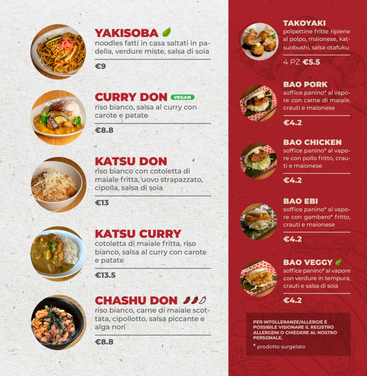 Menu 2024 - Ramen Bar Akira Brescia em Brescia | TheFork