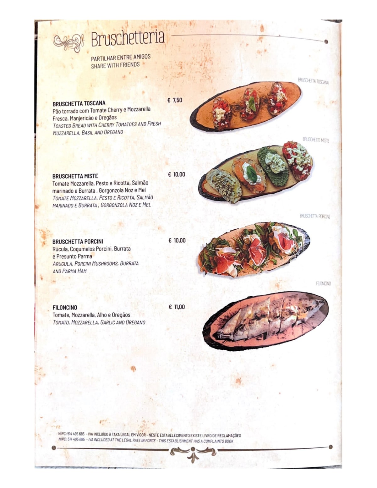 Carta y menù 2024 Actualizados - Al Garage en Lisboa | TheFork