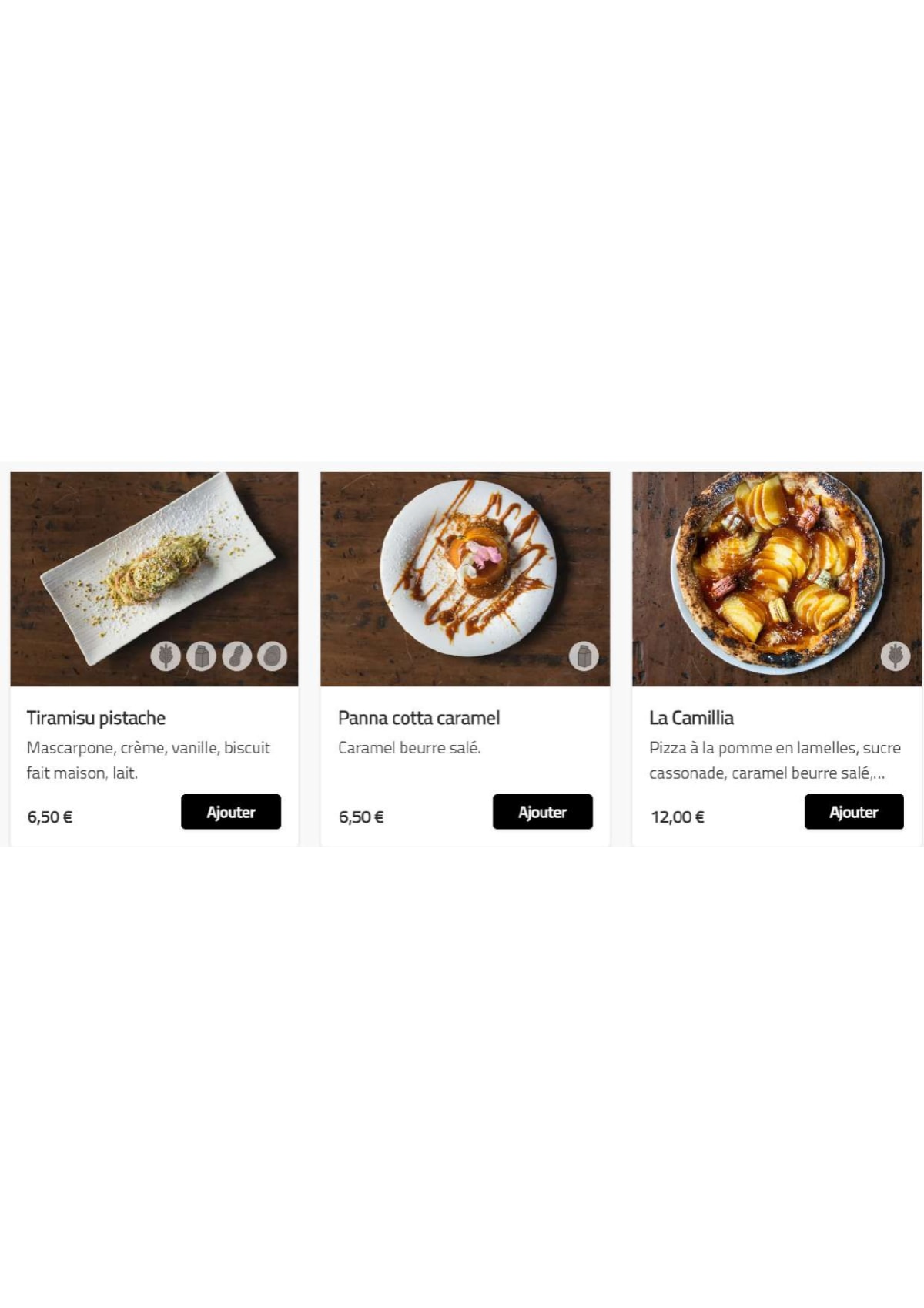 Carta y menù 2024 Actualizados - Alice Pizza Paris 17 en Paris | TheFork