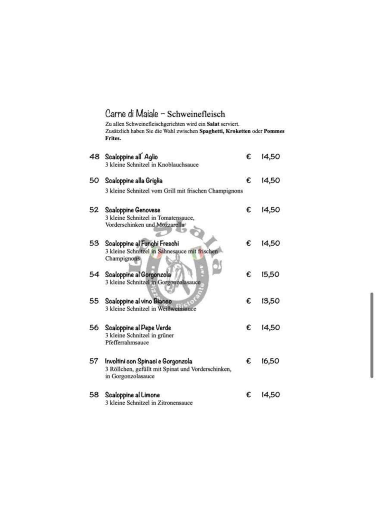 Menu 2024 - La Stalla in Bremerhaven | TheFork