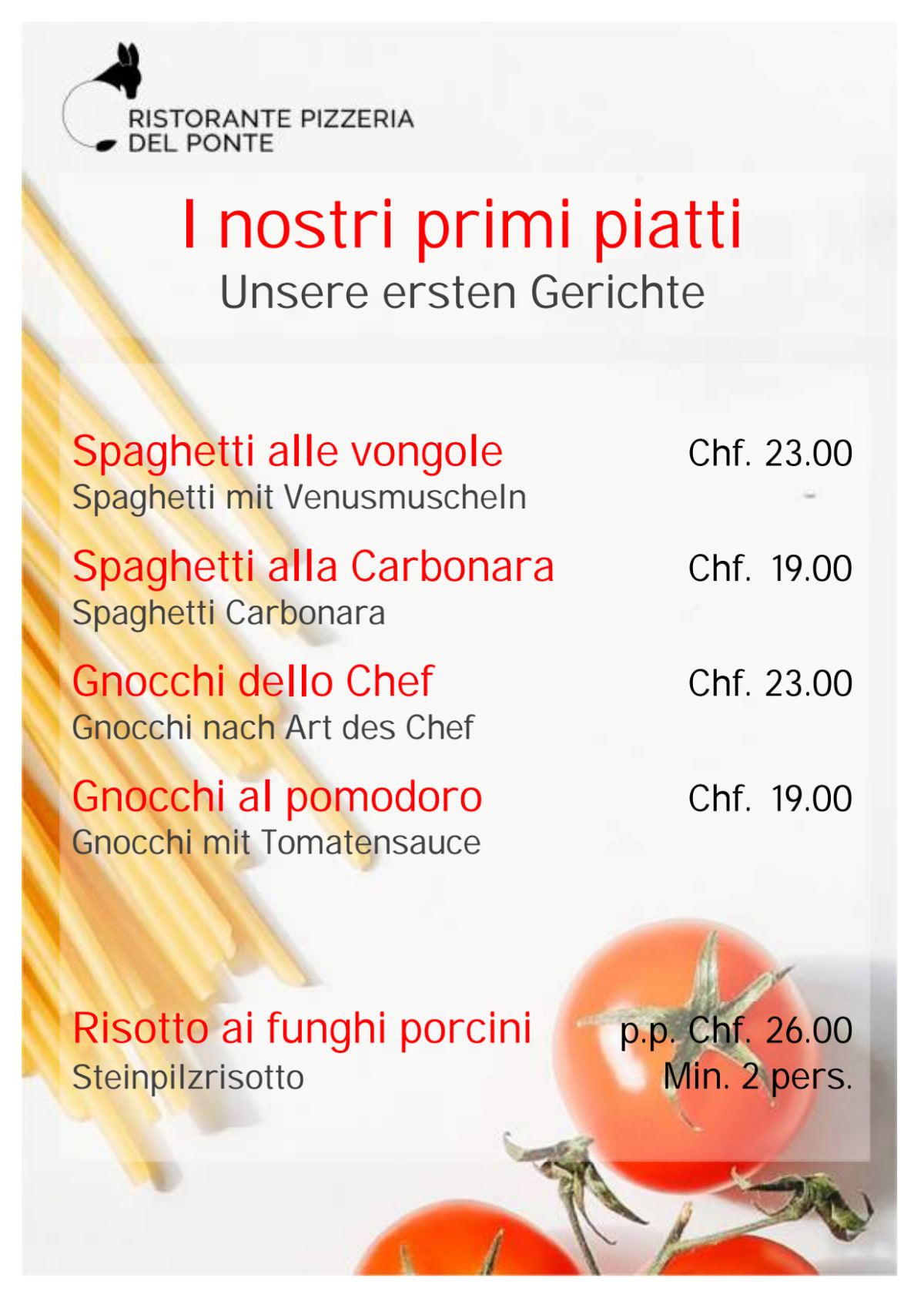 Carte et Menus 2024 - Ristorante Del Ponte à Minusio | TheFork Carte et Menus 2024 - Ristorante Del Ponte à Minusio | TheFork