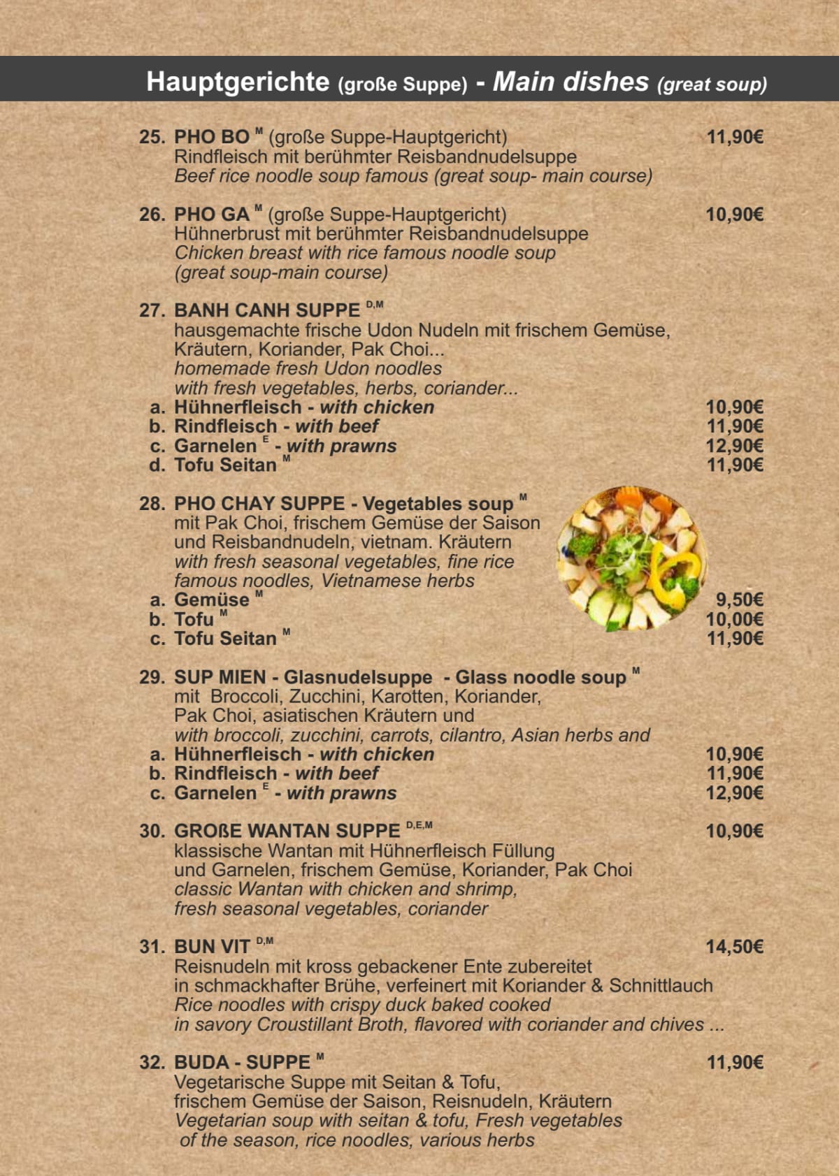 Menù completo e carta 2024 - Restaurant Berlin Pho a Berlino | TheFork