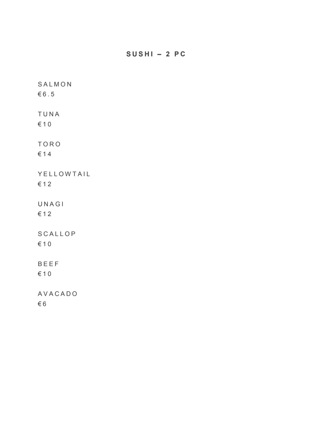 Carte et Menus 2024 - Tomodachi à Marbella | TheFork