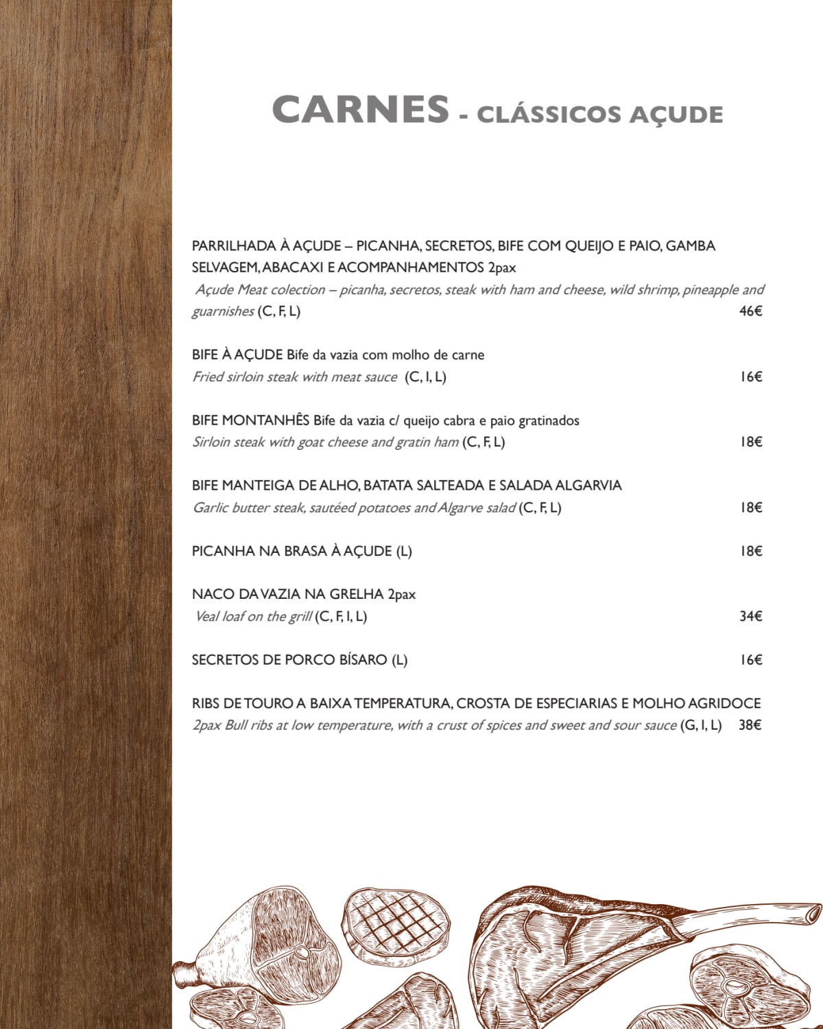 Carte et Menus 2024 - O Açude (Coimbra) à Santa Clara | TheFork