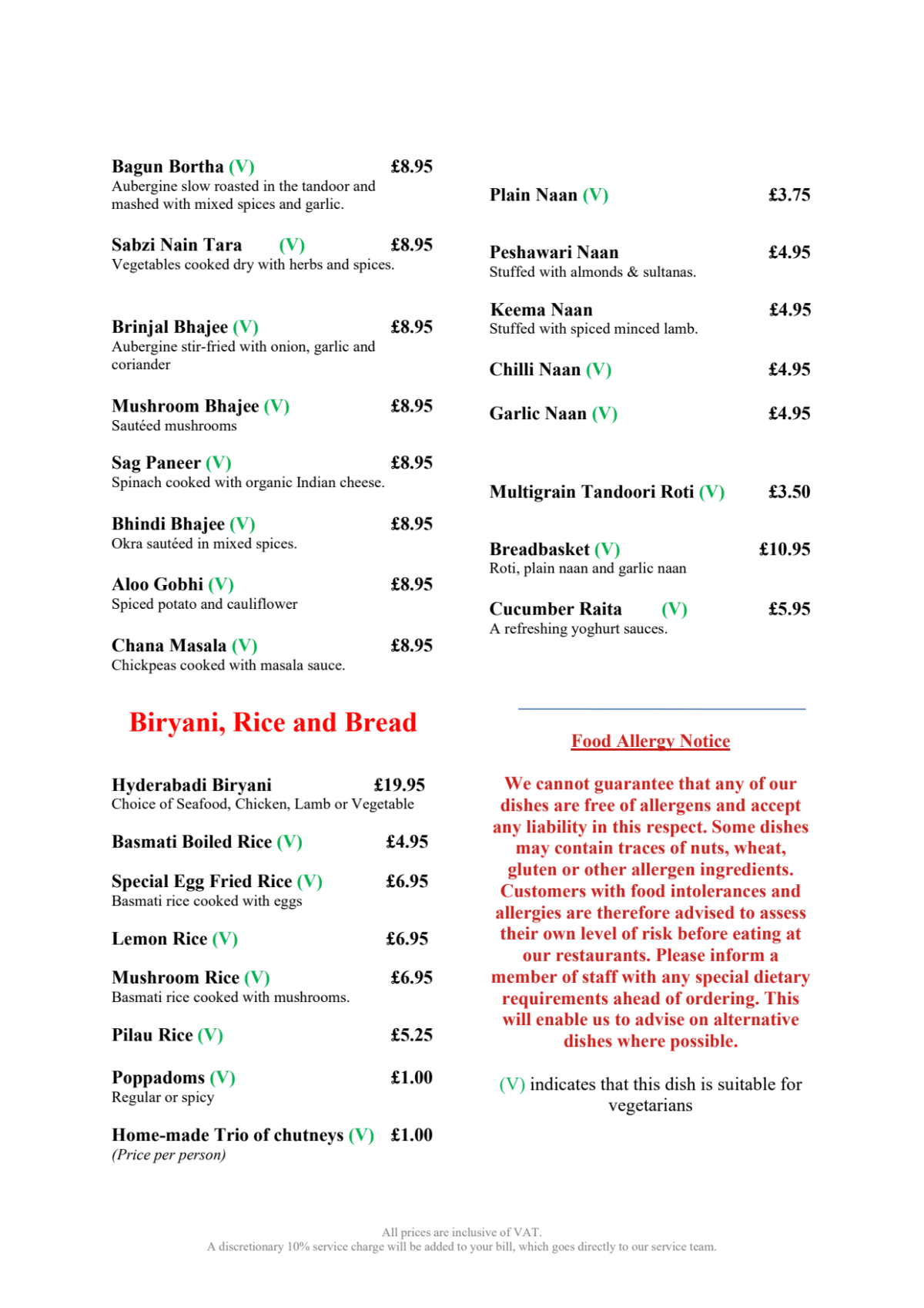 Carte et Menus 2024 - Spice Merchant - Cookham à Maidenhead | TheFork