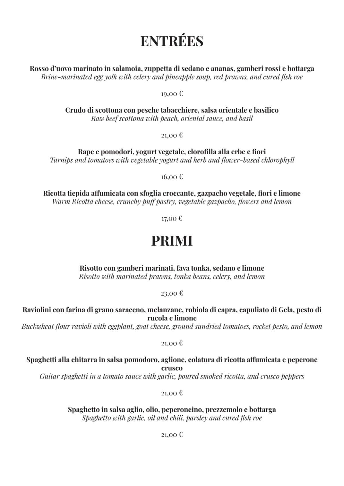 Menù completo e carta 2023 - La Ménagère a Firenze | TheFork