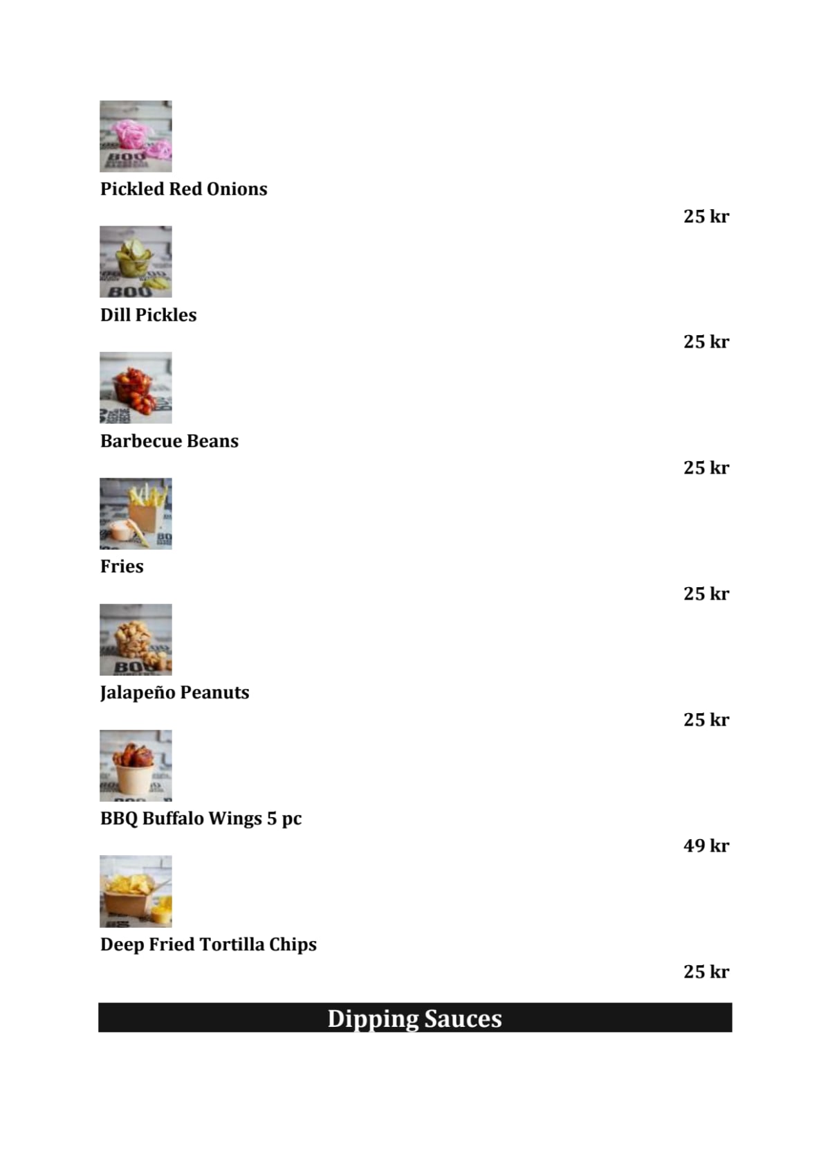 Carte et Menus 2024 - Boo Burgers and Barbecue City à Stockholm | TheFork