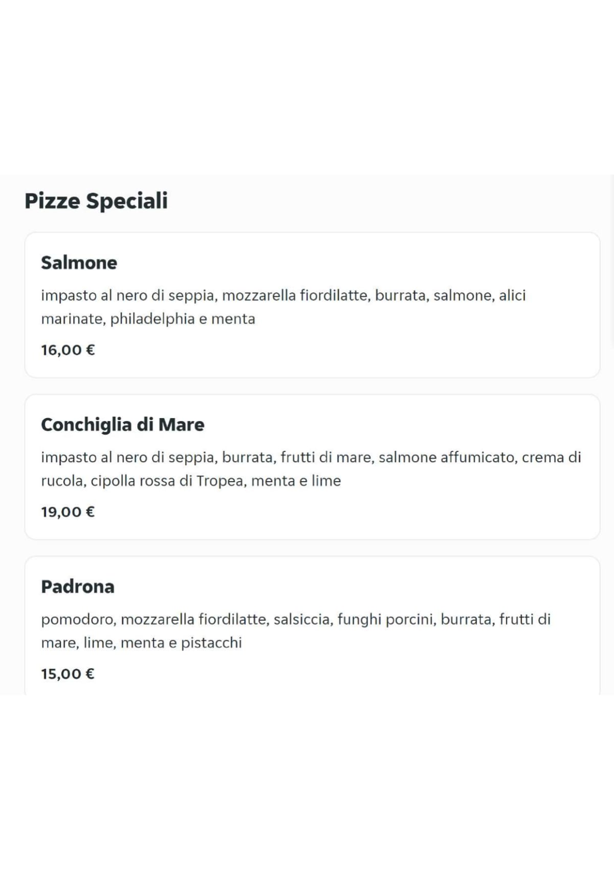 Menù completo e carta 2024 - Frate Leone a Piombino | TheFork