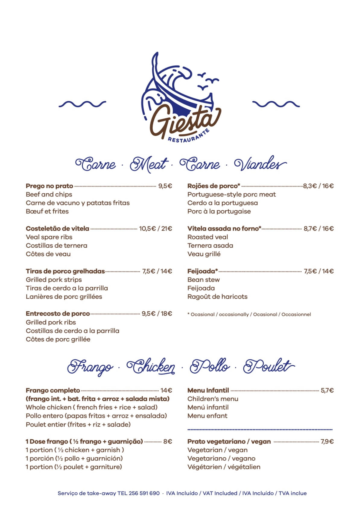 Carta y menù 2024 Actualizados - Giesta en Ovar | TheFork