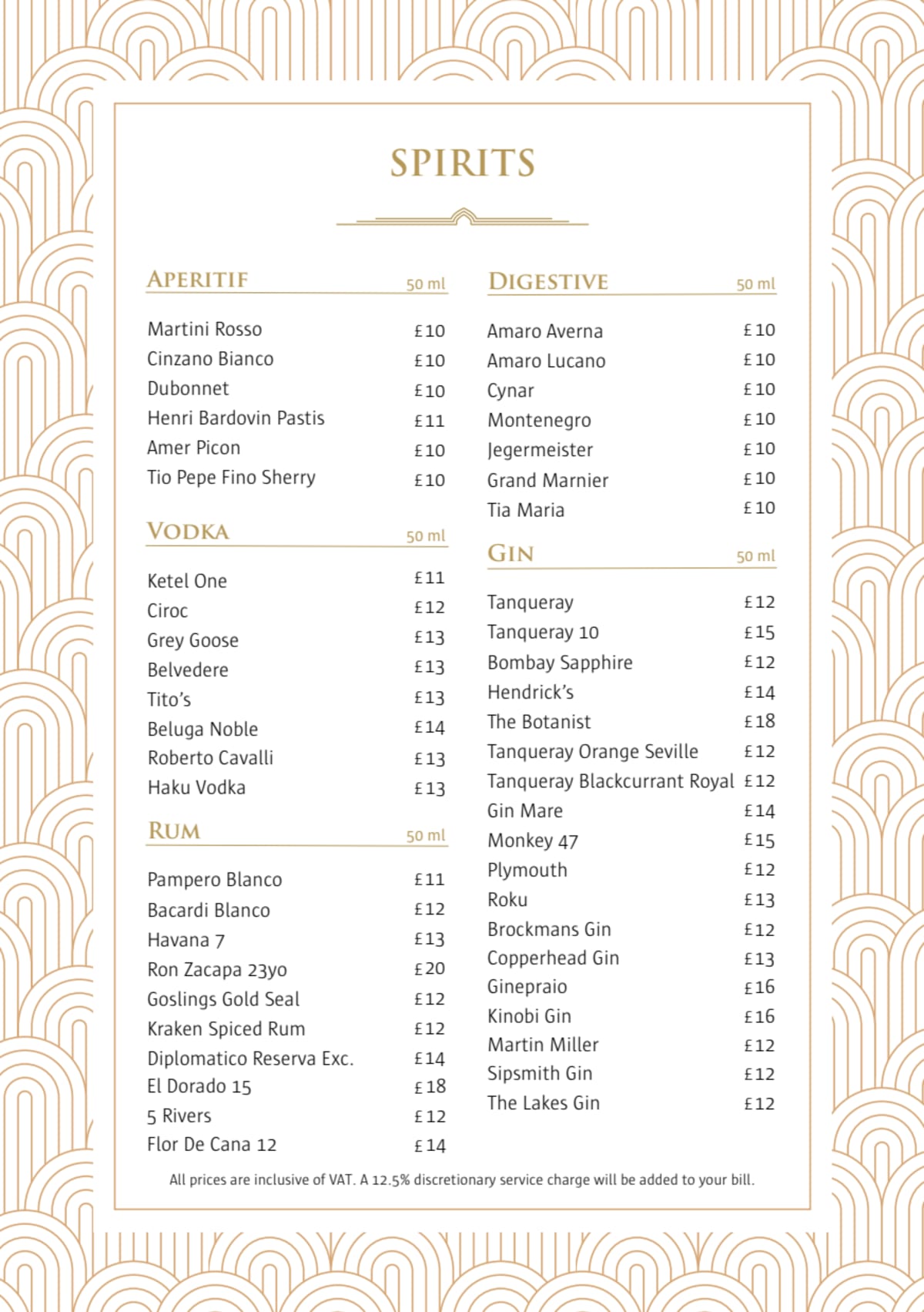 Carte et Menus 2024 - Hamptons Bar à Londres | TheFork