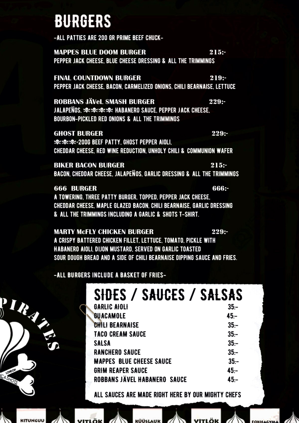 Carte et Menus 2024 - Garlic and Shots à Stockholm | TheFork