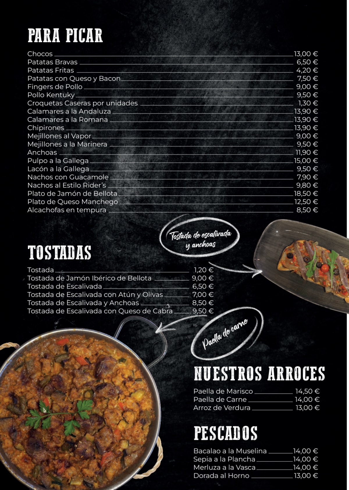 Carte et Menus 2024 - Riders à Pineda De Mar | TheFork