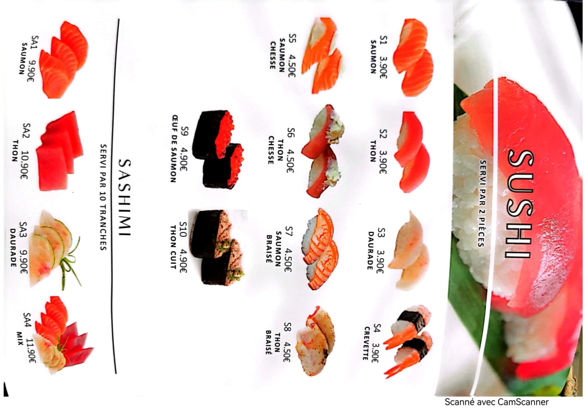 Carte et Menus 2024 - Nagano à Paris | TheFork