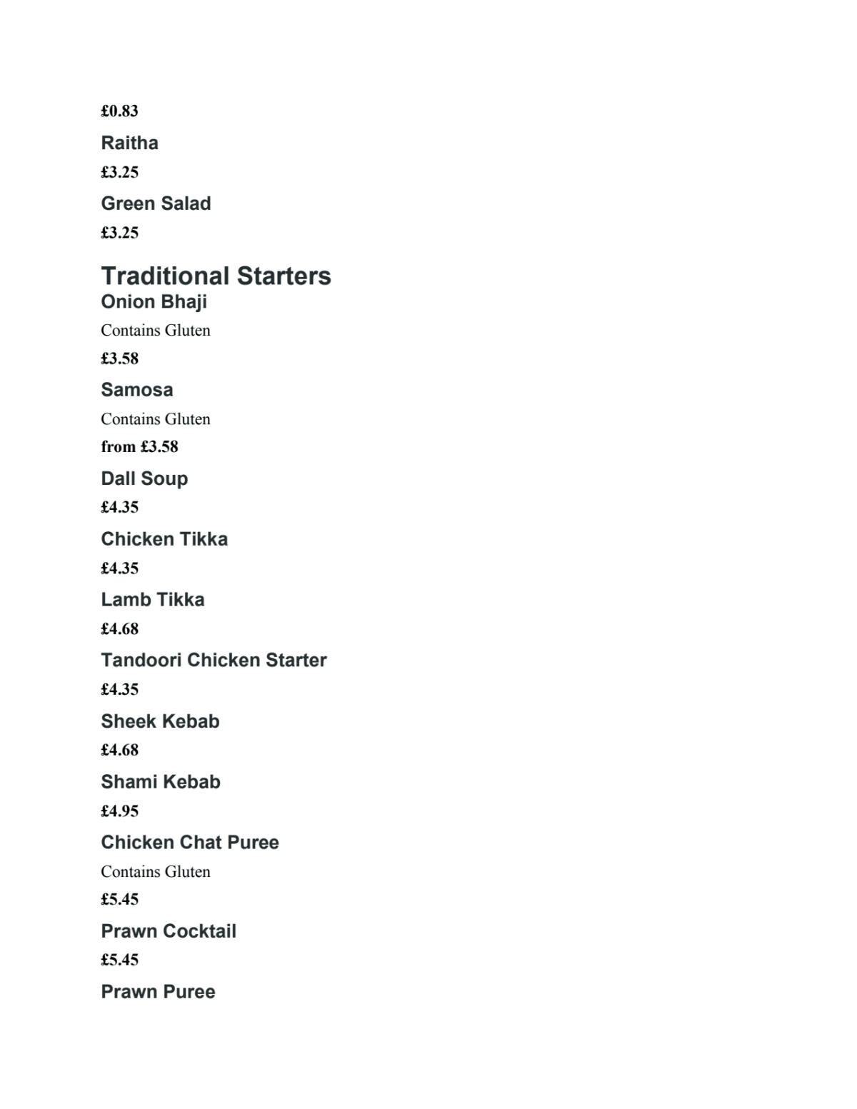 Carte et Menus 2024 - Jaipur Restaurant à Londres | TheFork