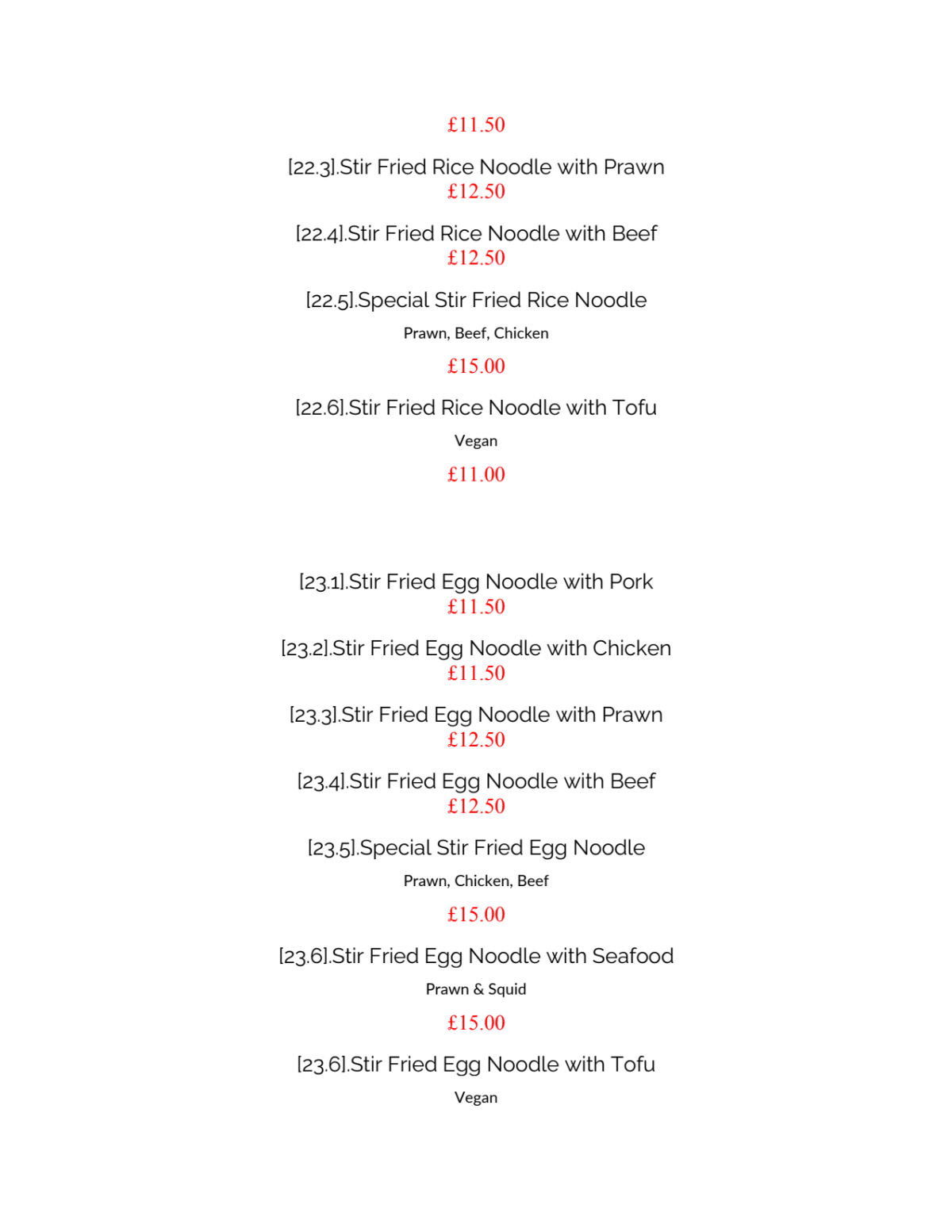 Carte et Menus 2024 - Hai Lua Cafe à Twickenham | TheFork