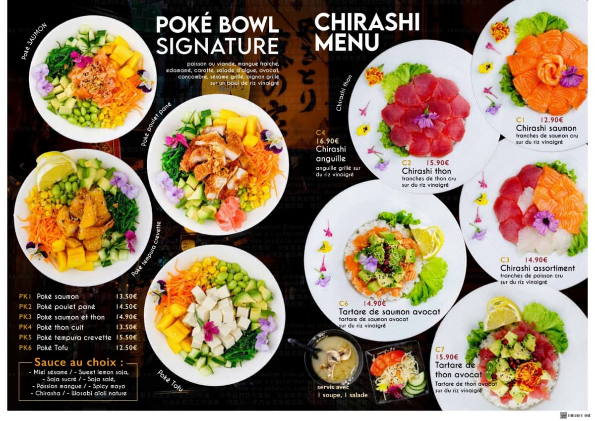 Menu 2024 - Ohayo Poke Sushi em Suresnes | TheFork