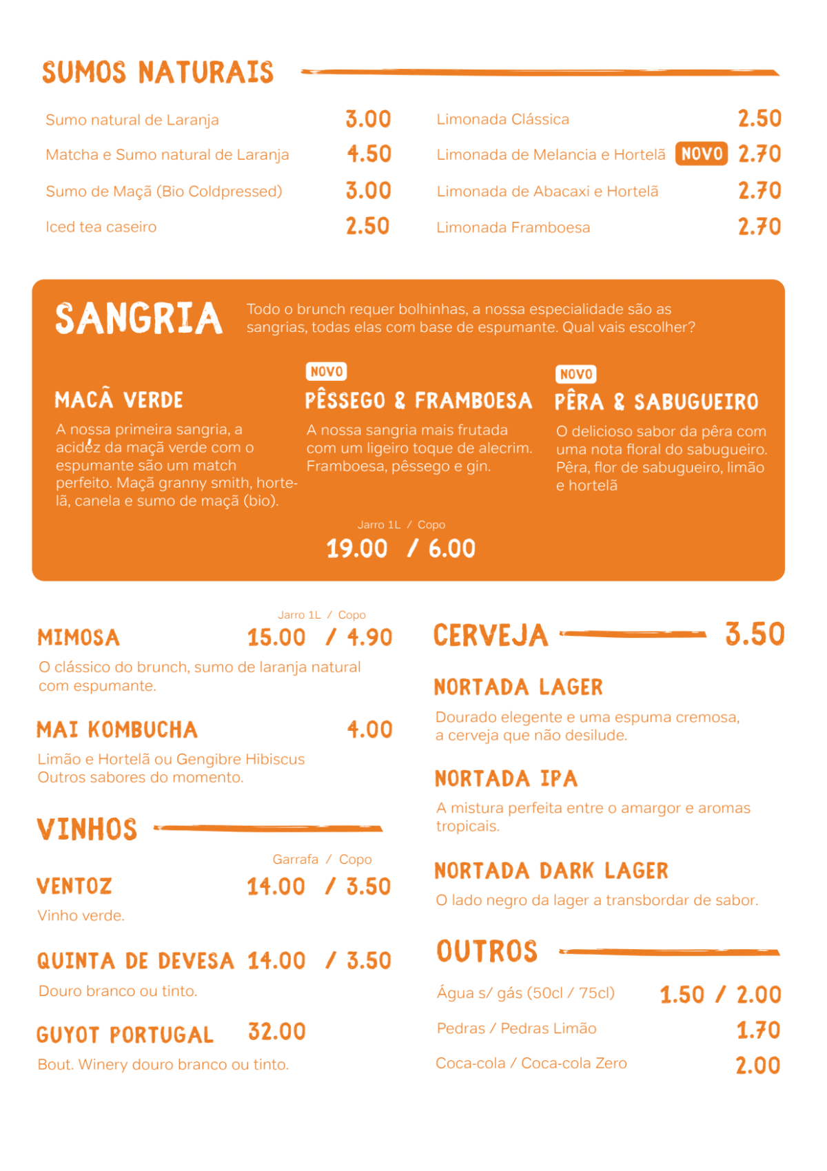 Carte et Menus 2024 - BENEDITO BRUNCH - Barcelos à Barcelos | TheFork