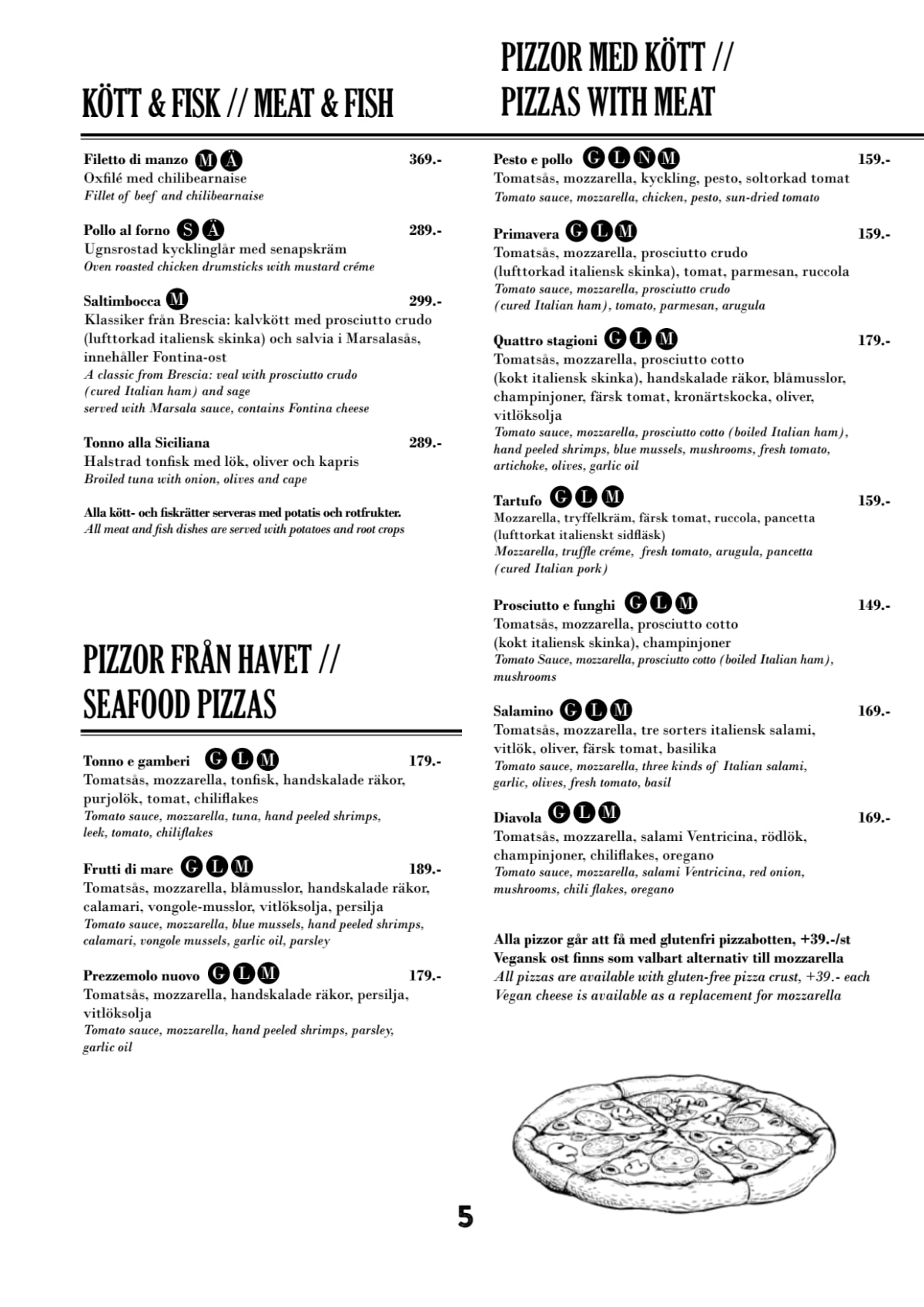 Carte et Menus 2024 - Pappa Grappa - Linköping à Linköping | TheFork