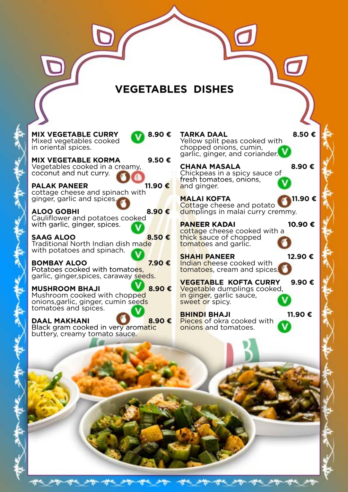 Carte et Menus 2024 - Namaste Bharat à San Bartolomé de Tirajana | TheFork