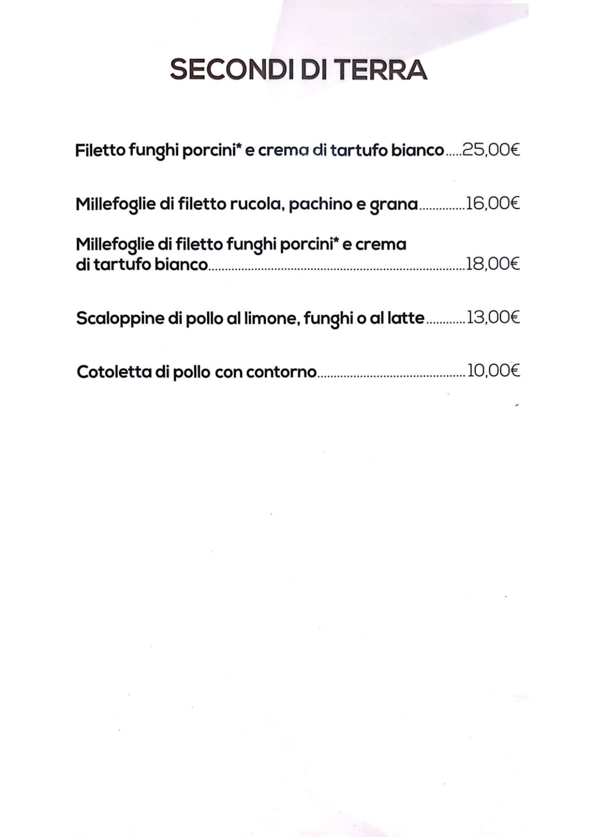 Carte et Menus 2024 - Squisito Vescovio à Rome | TheFork
