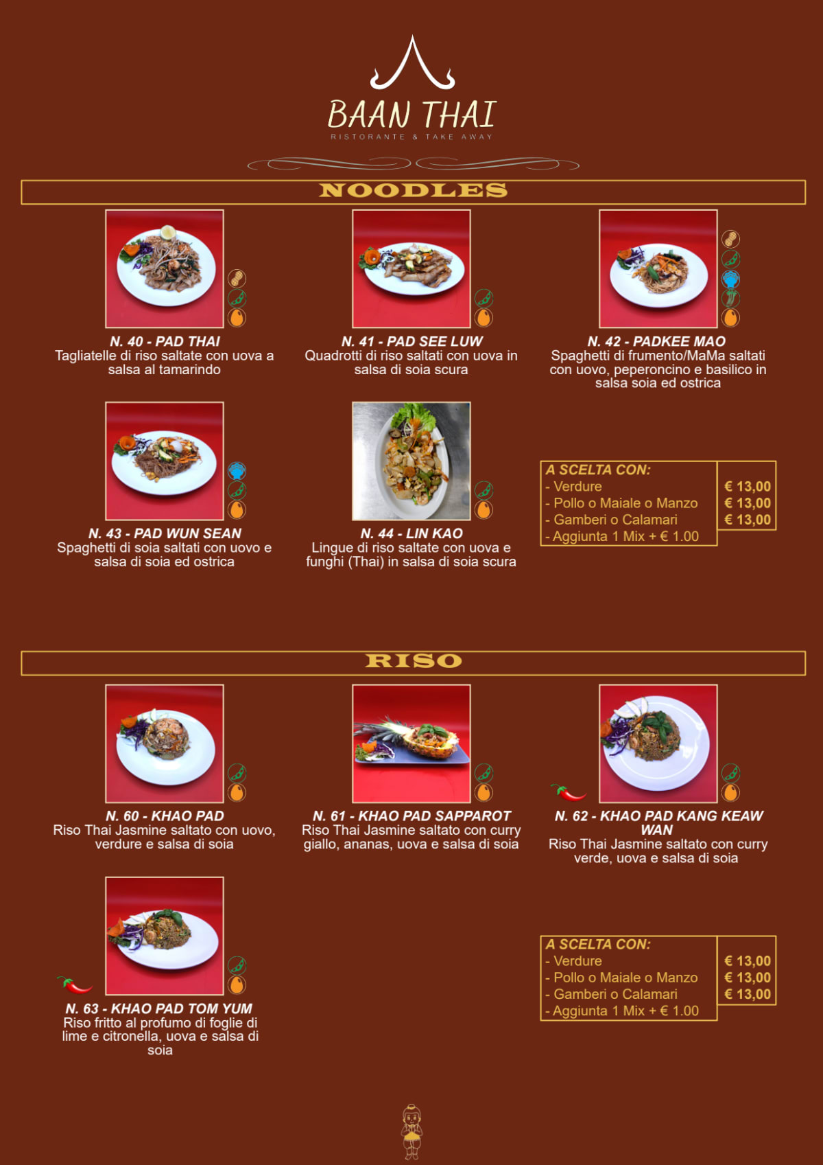 Menu 2024 - Ristorante Baan Thai in Paderno Dugnano | TheFork