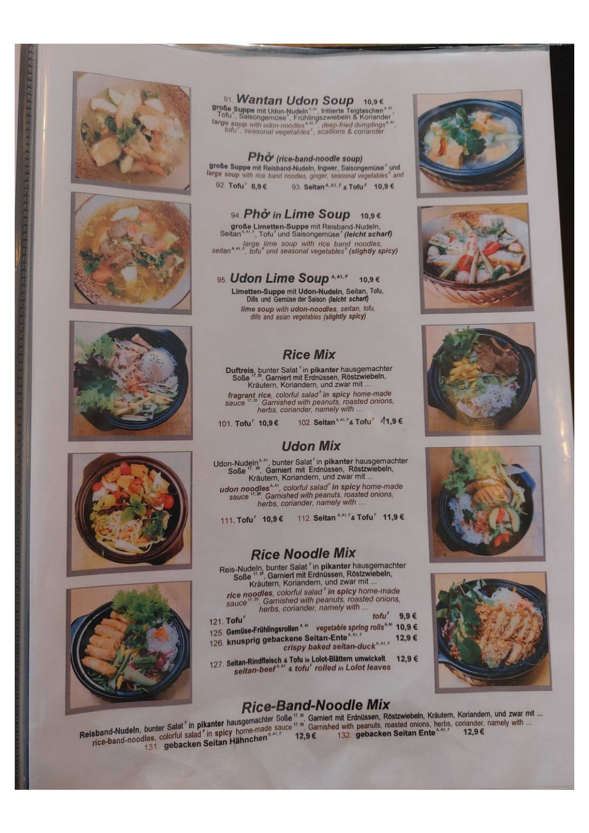 Menù completo e carta 2024 - Sunshine - Vegan Restaurant a Berlino ...