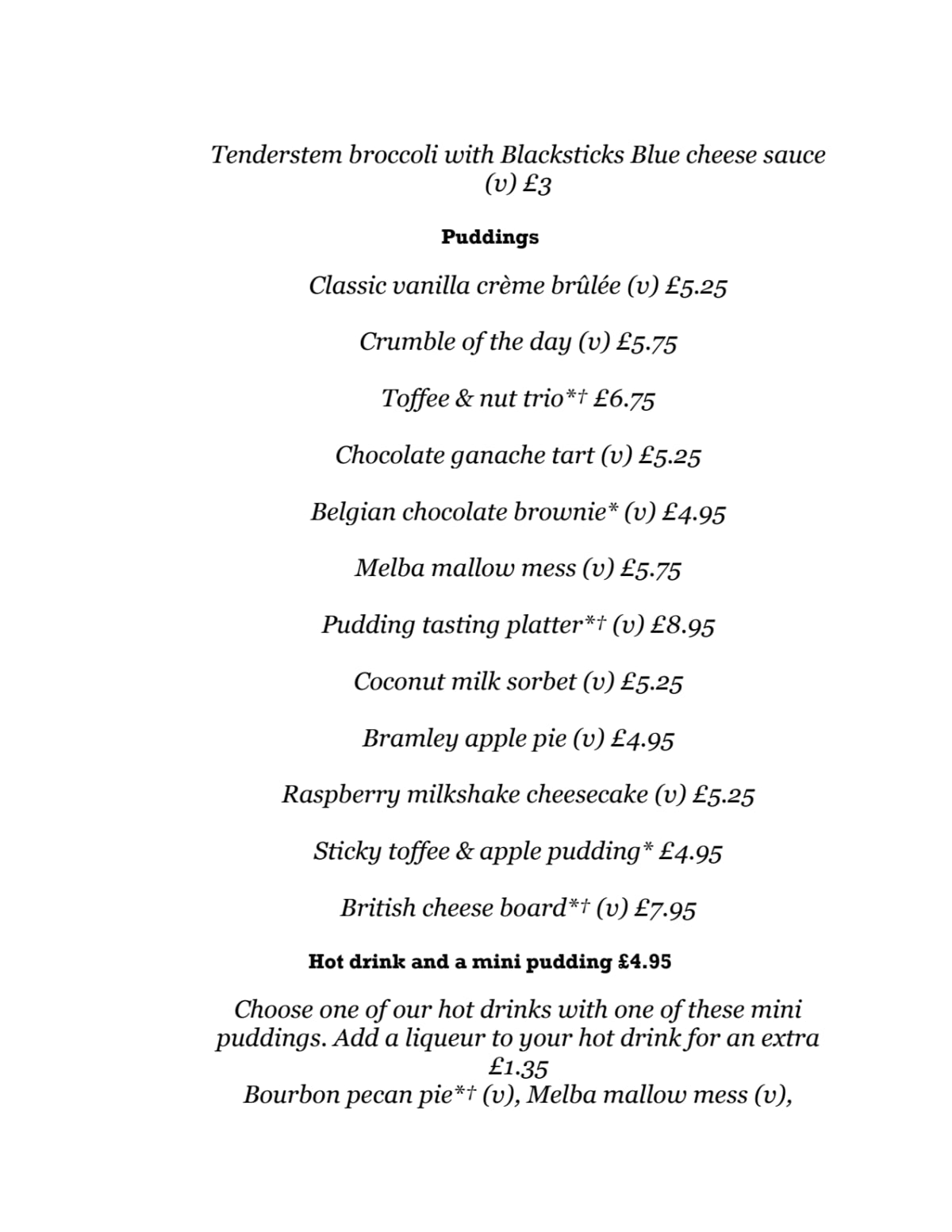 Menu 2024 - The Braunton Inn in Barnstaple | TheFork