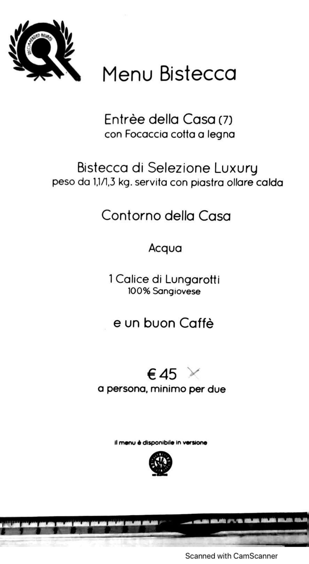 Carte et Menus 2024 - Focacceria Bisteccheria Elia à Borghetto | TheFork