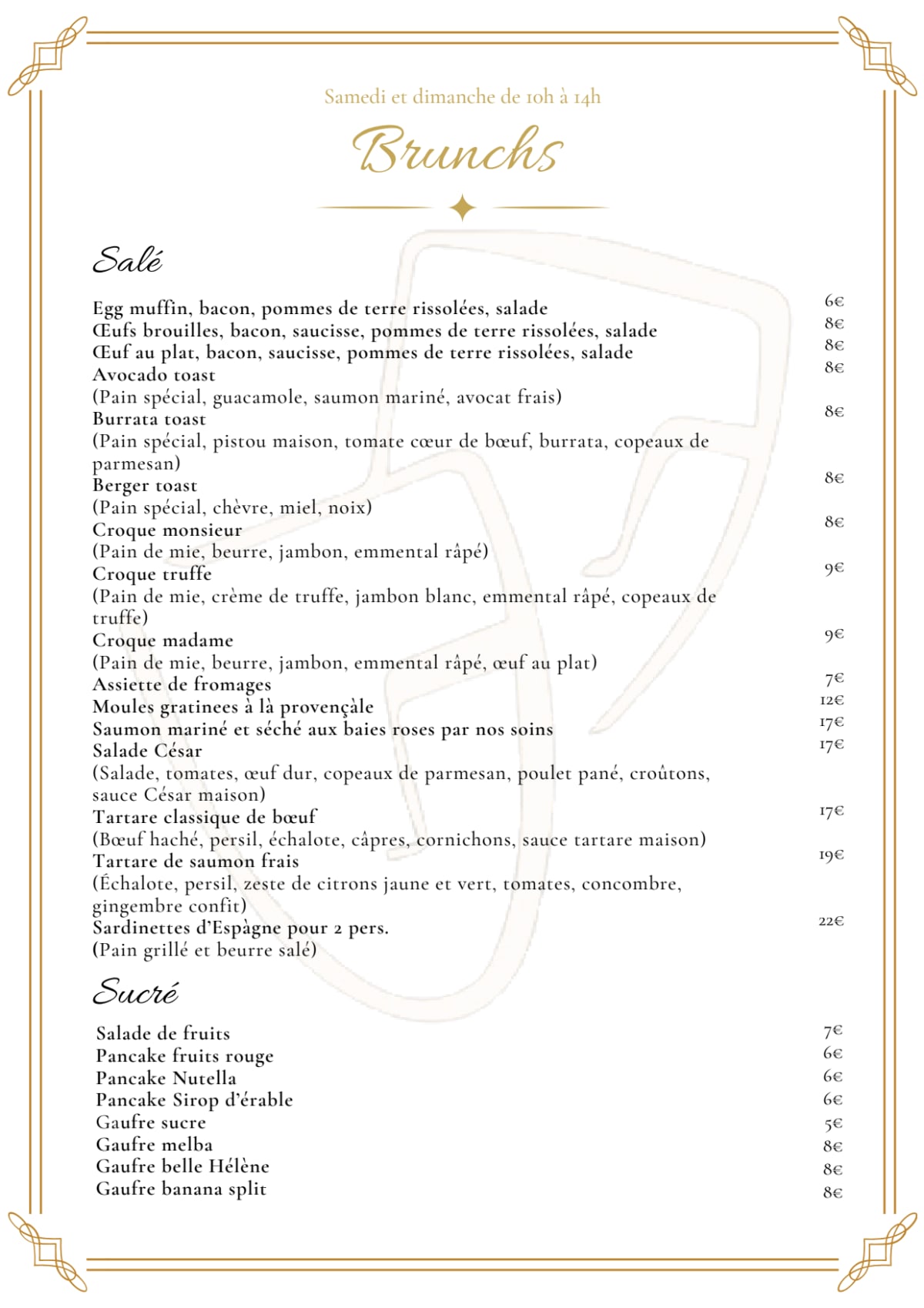 Carte et Menus 2024 - MB2 à Draguignan | TheFork