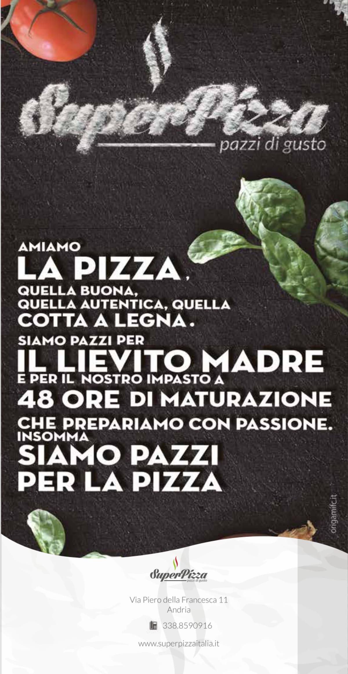 Carte et Menus 2024 - Super Pizza à Andria | TheFork