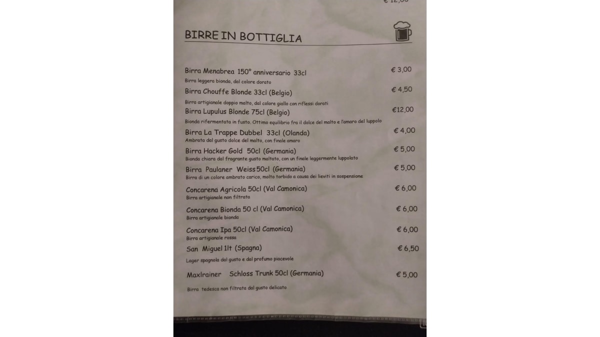 Carte et Menus 2024 - Pizzeria Cavallino Rosso à Rovetta | TheFork