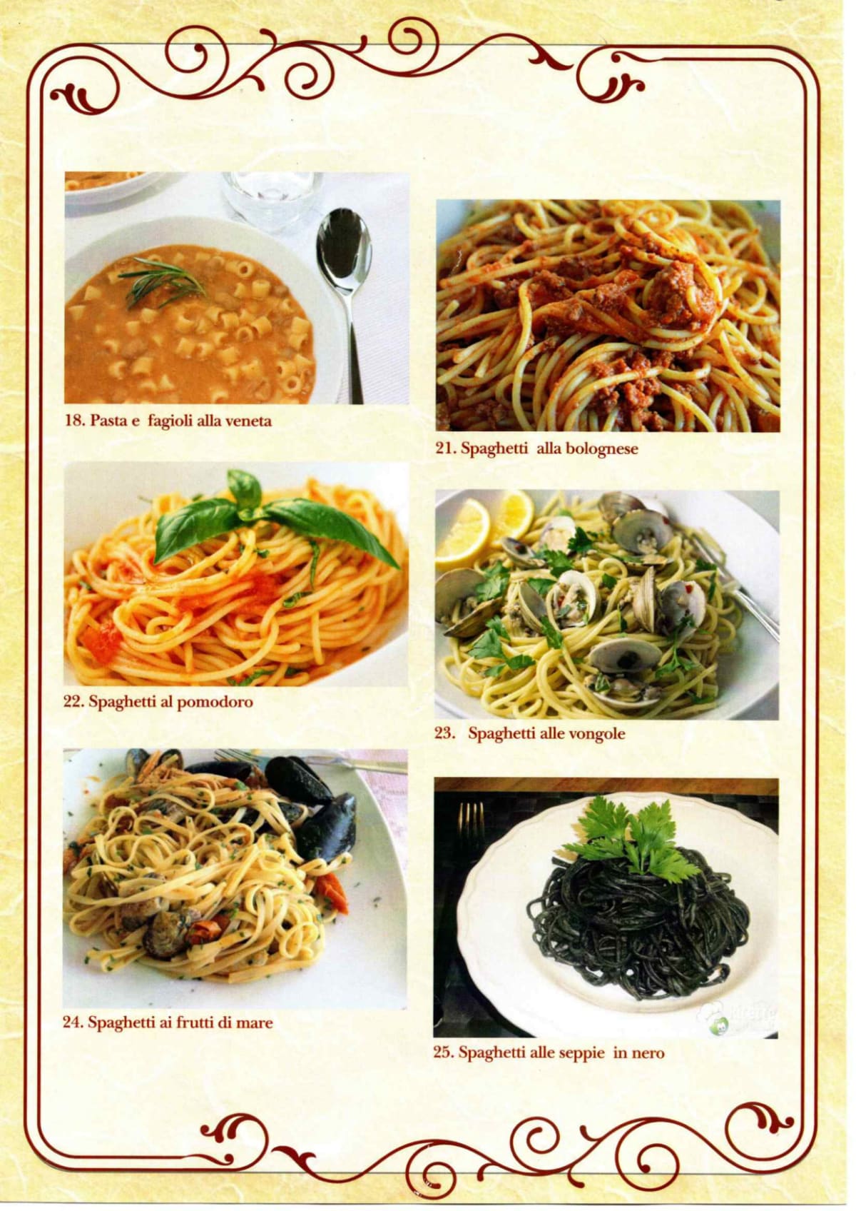 Menù completo e carta 2024 - Trattoria Pizzeria da Gioia a Venezia ...