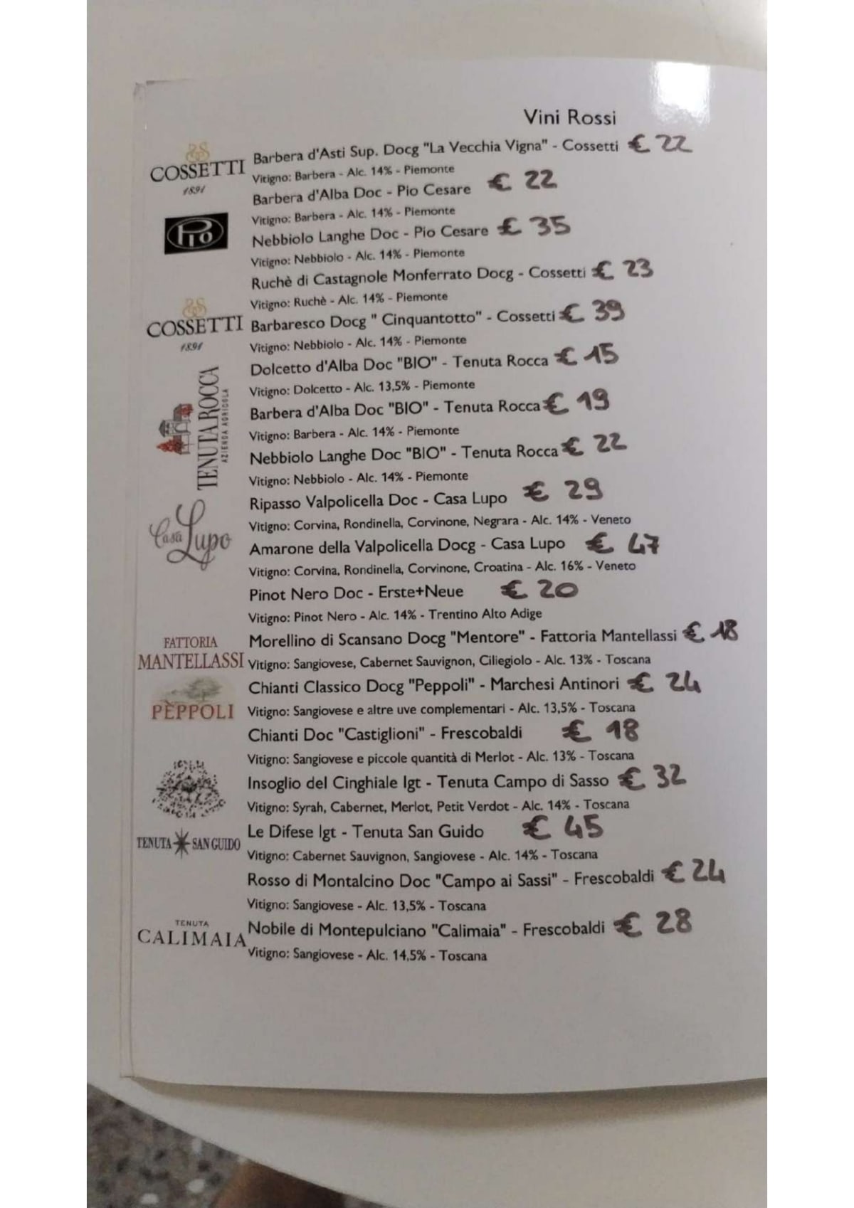 Menù completo e carta 2024 - Bistrot San Marco a Carcare | TheFork