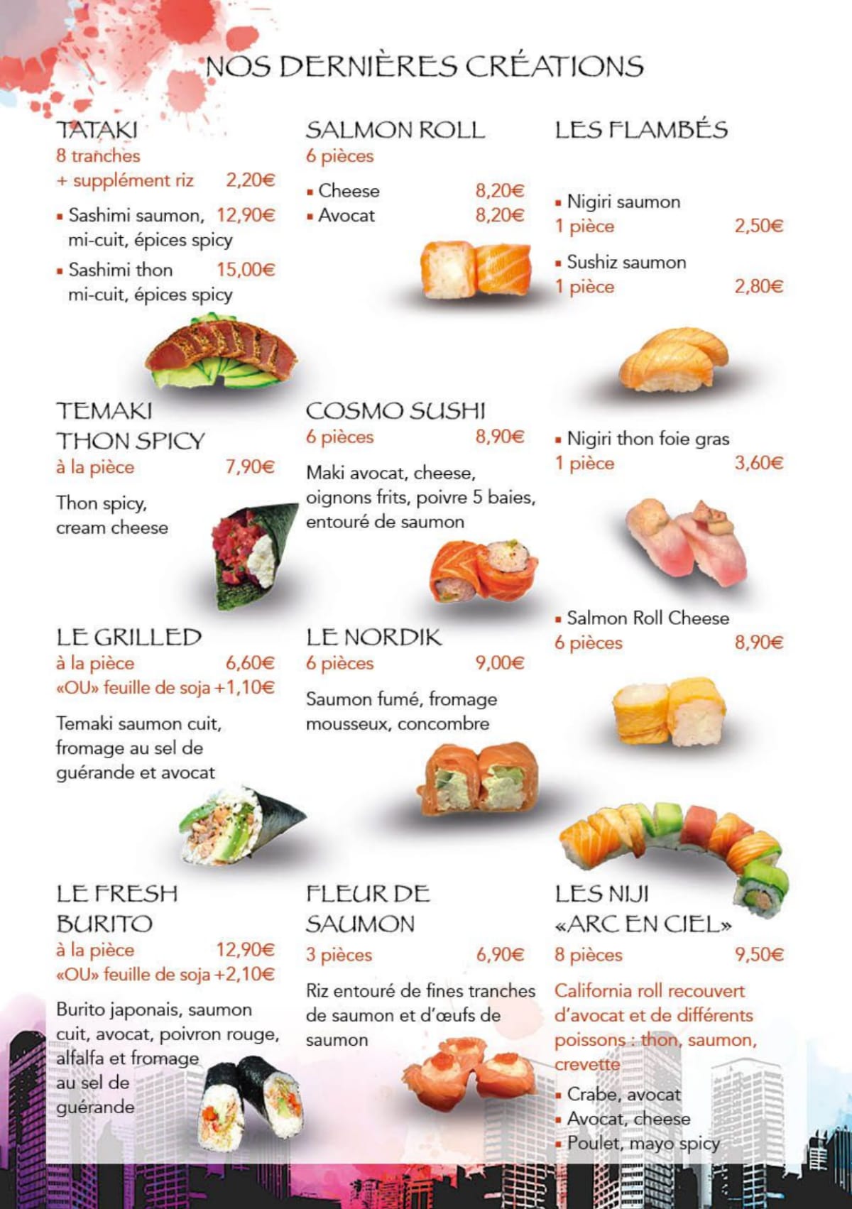 Carte et Menus 2024 - Cosmo Sushi Callian à Callian | TheFork