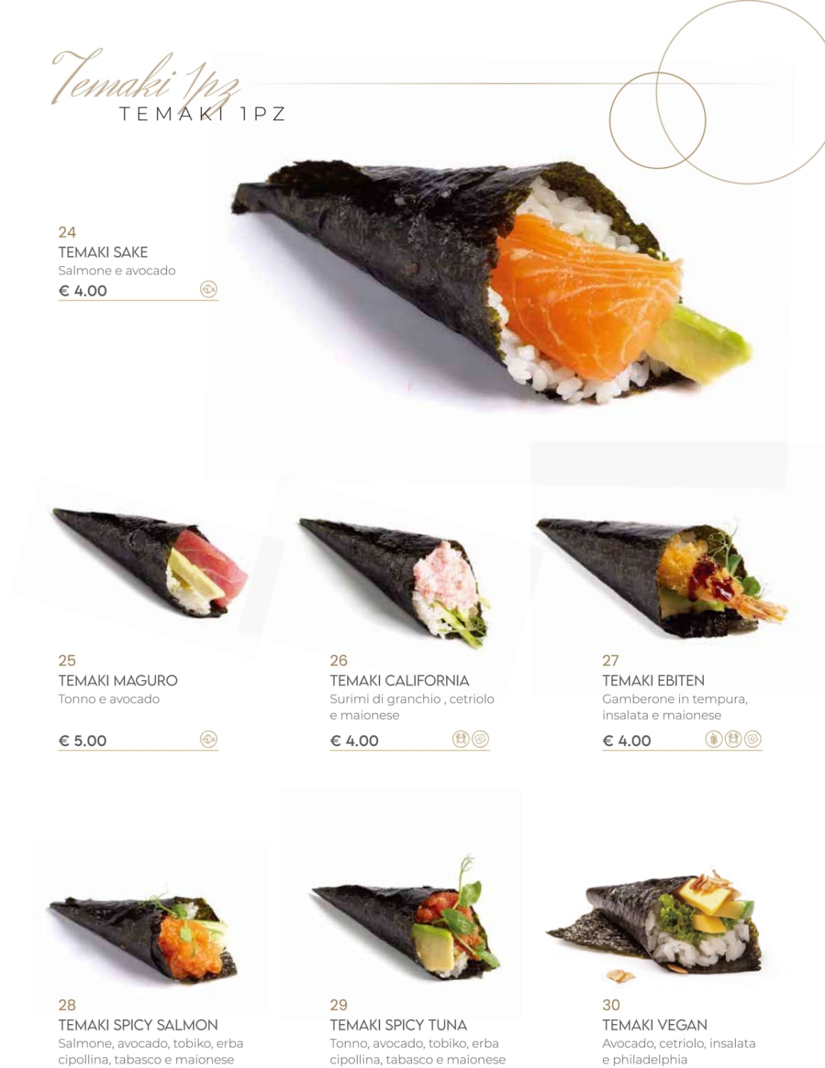 Carte et Menus 2024 - Sushi Fratelli Milano à Milan | TheFork
