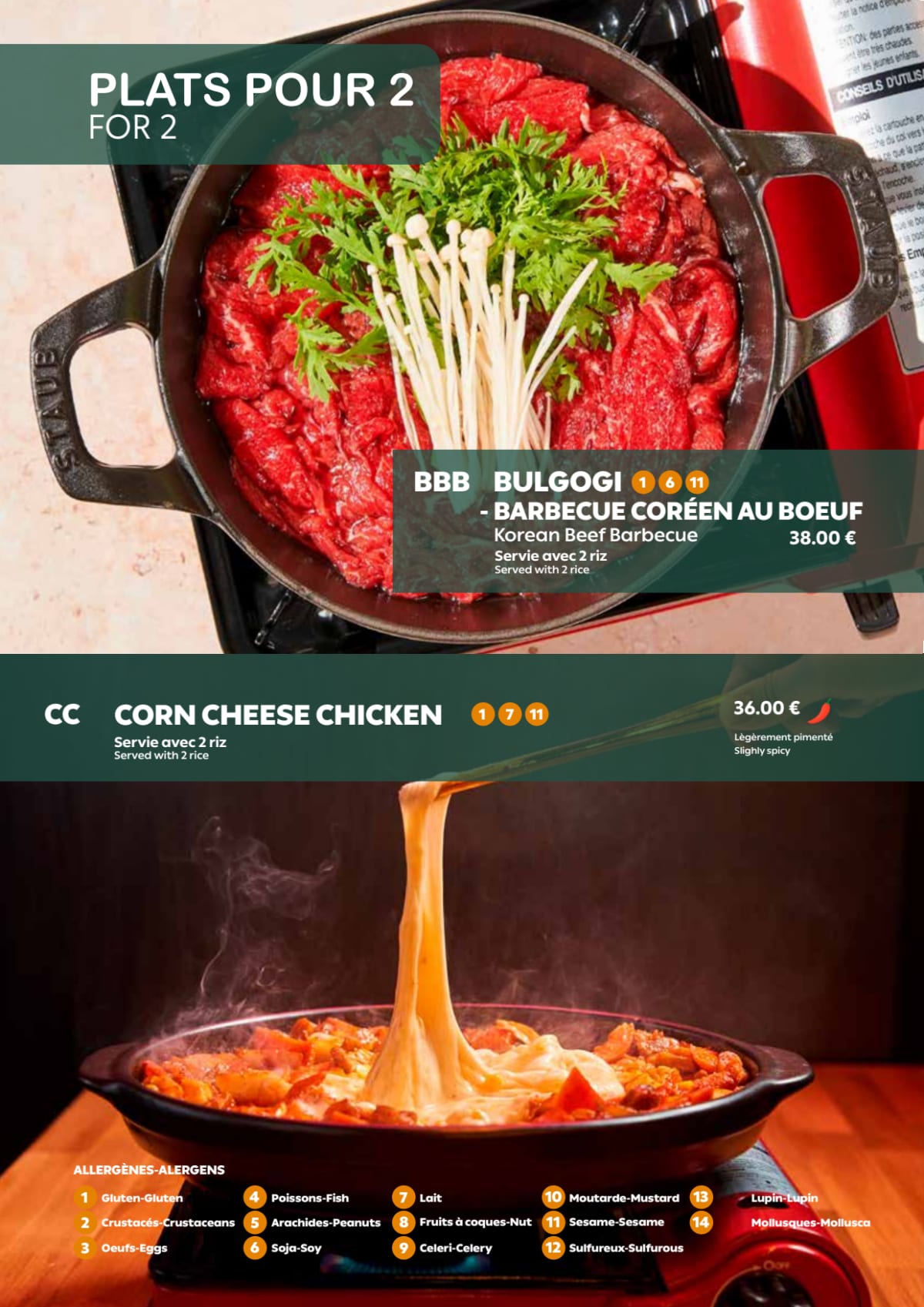 Carte et Menus 2024 - Bibim House La Fayette à Paris | TheFork