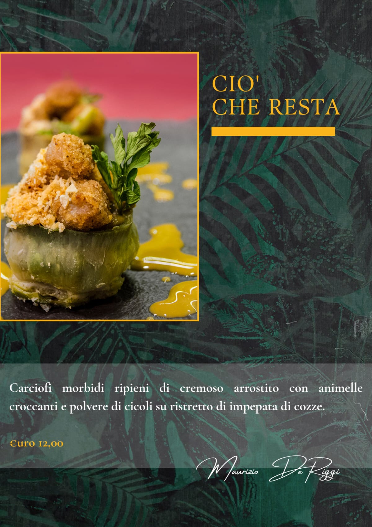 Carte et Menus 2024 - Markus à San Paolo Bel Sito | TheFork