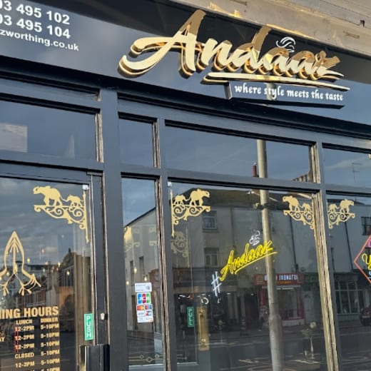 Menus 2025 - Andaaz Indian Restaurant (worthing) in Worthing | TheFork