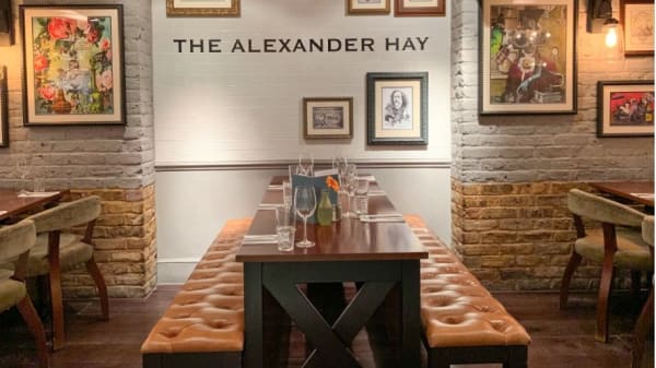 Menus 2023 - The Alexander Hay in London | TheFork