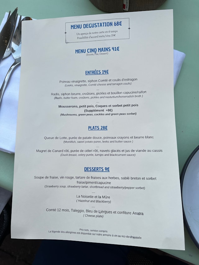 Restaurant Cinq Mains à Lyon - Menu, avis, prix et réservation | TheFork