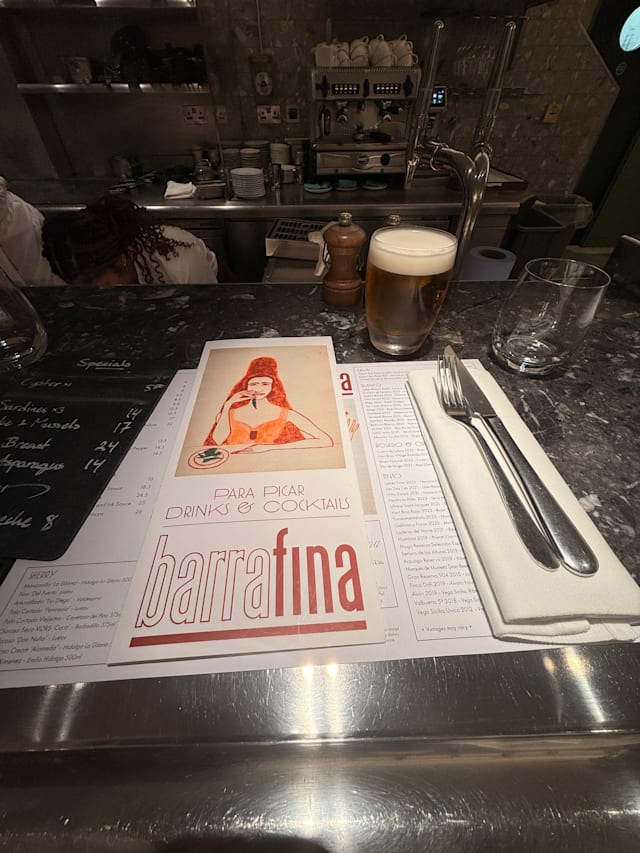 Menus 2025 - Barrafina - Borough yards in London | TheFork