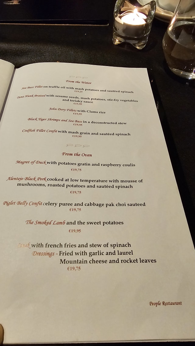 People em Lisboa - Preços, menu, morada, reserva e avaliações do ...