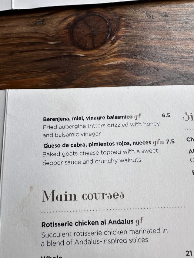 Menus 2025 - La Feria in Harrogate | TheFork