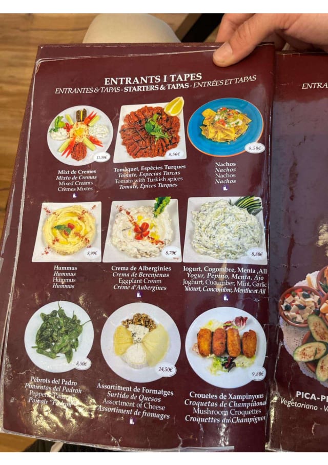 Carte et Menus 2024 - Divan Tapas à Barcelone | TheFork