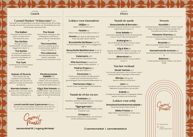 Carmel Market in Utrecht - Restaurant Reviews, Menu and Prices | TheFork