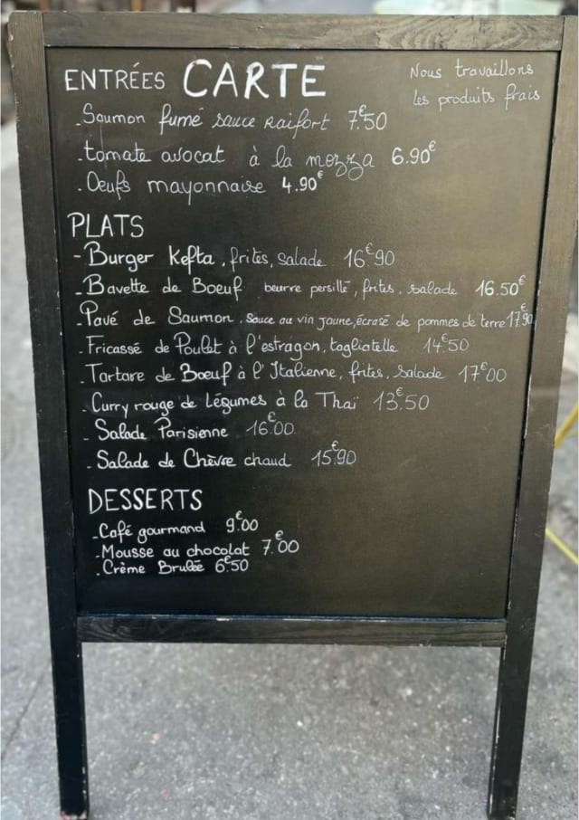 Carte et Menus 2025 - Les Enfants Terribles à Paris | TheFork